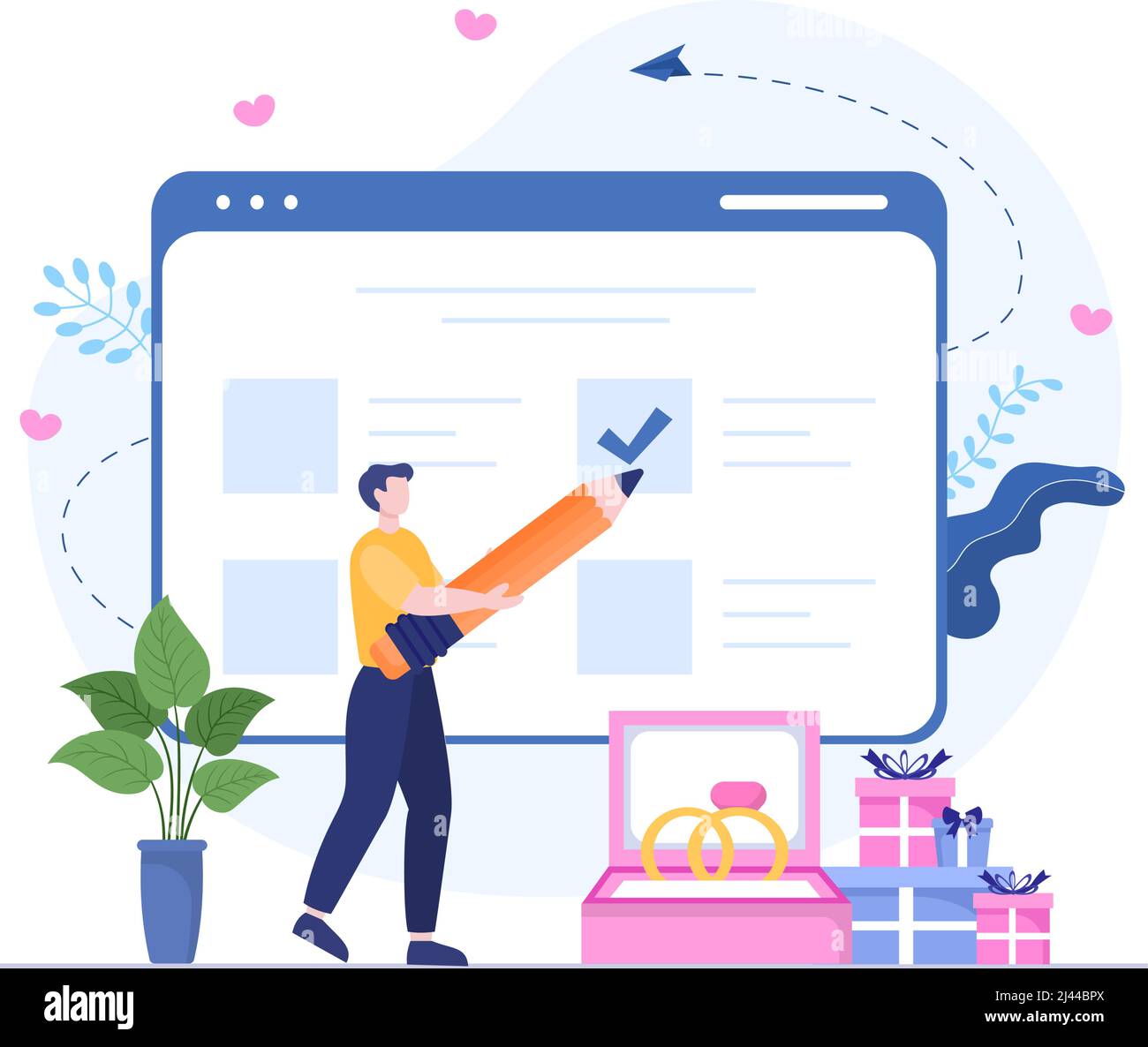 Wedding Organizer Providing Decoration Service or Making Plans Before ...