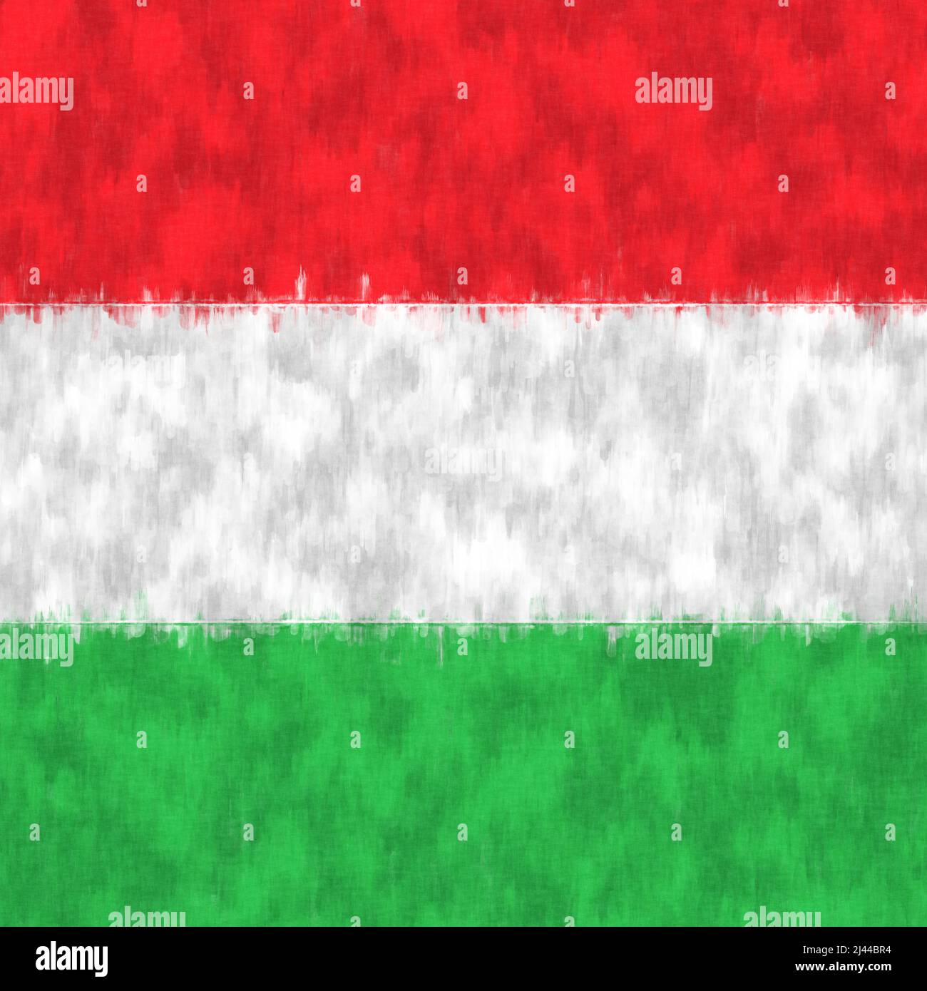 Hungary oil painting. Hungarian emblem drawing canvas. A painted ...