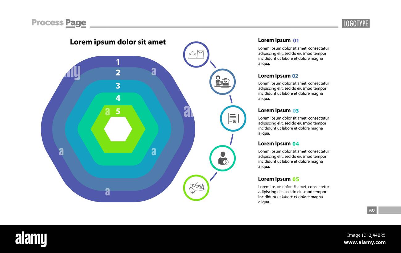 Five layer flow chart slide template. Diagram, flowchart, infographic ...