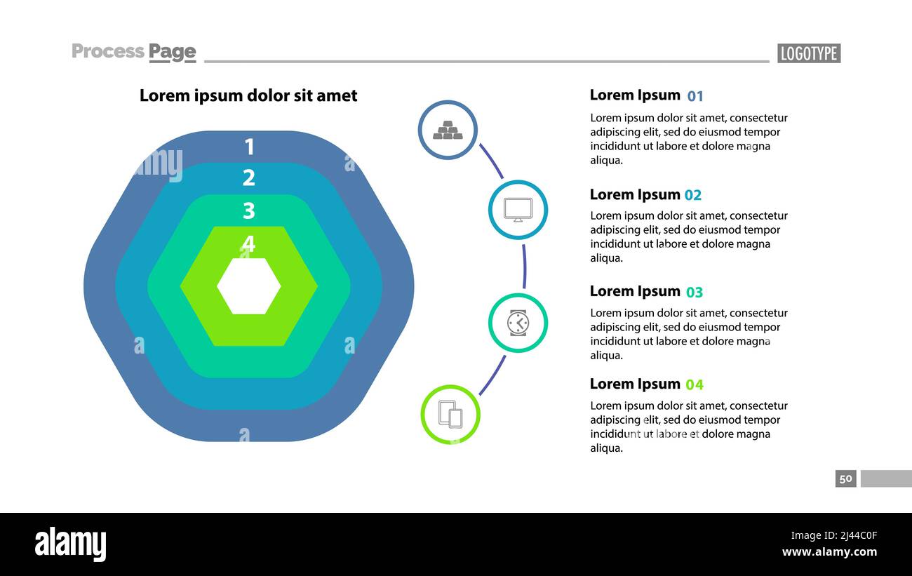 Four layer flow chart slide template. Diagram, flowchart, infographic ...