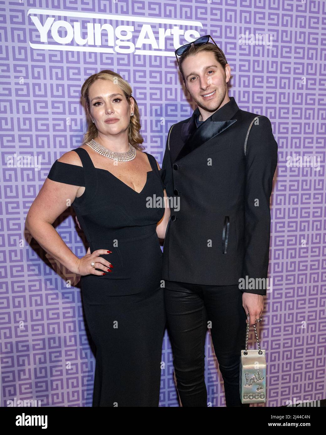New York, USA. 11th Apr, 2022. Gillian Hearst and George Mickum attend ...