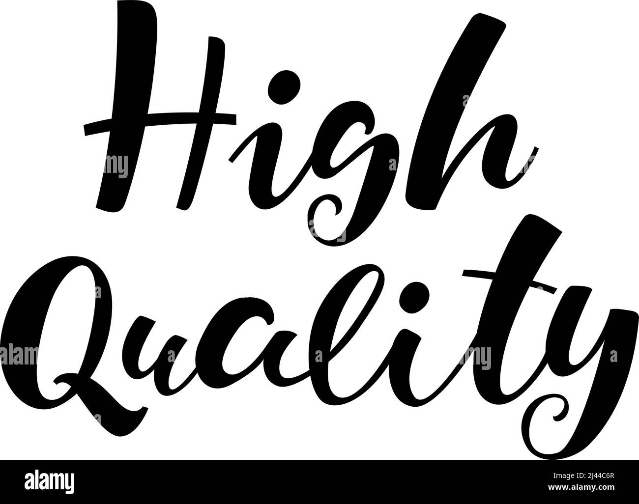 High Quality lettering. Shopping concept. Handwritten text, calligraphy ...