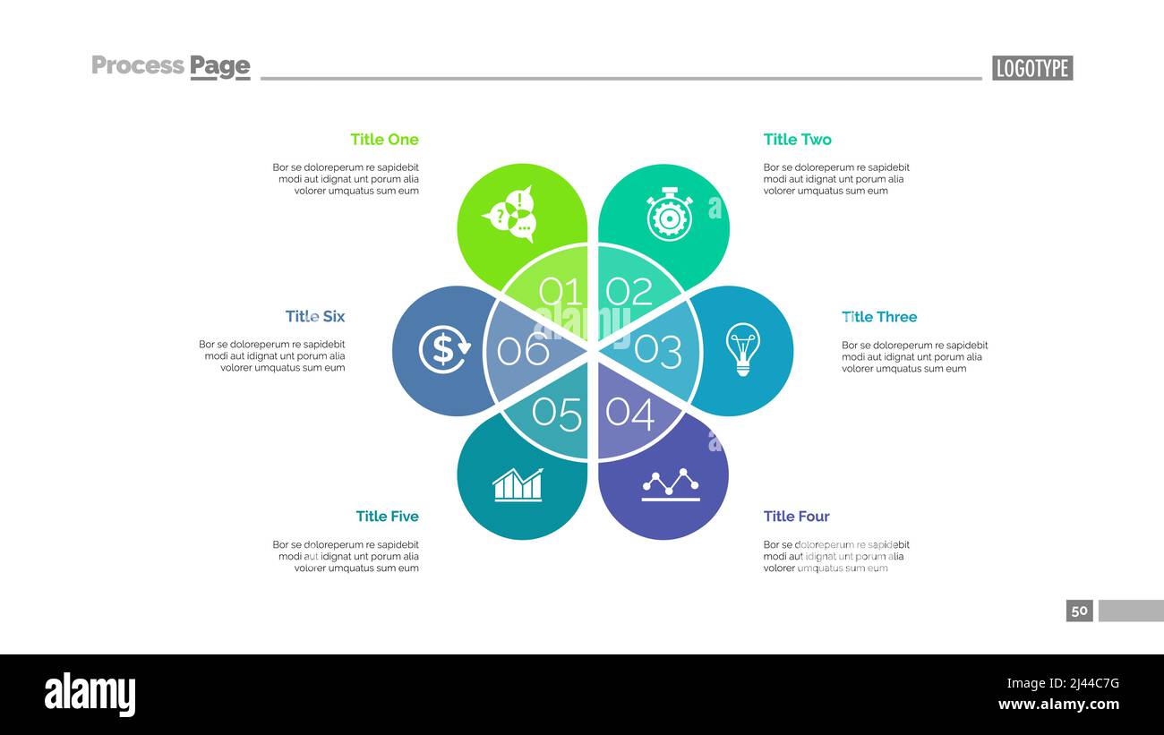 Options around main point slide template. Business data. Graph, diagram ...