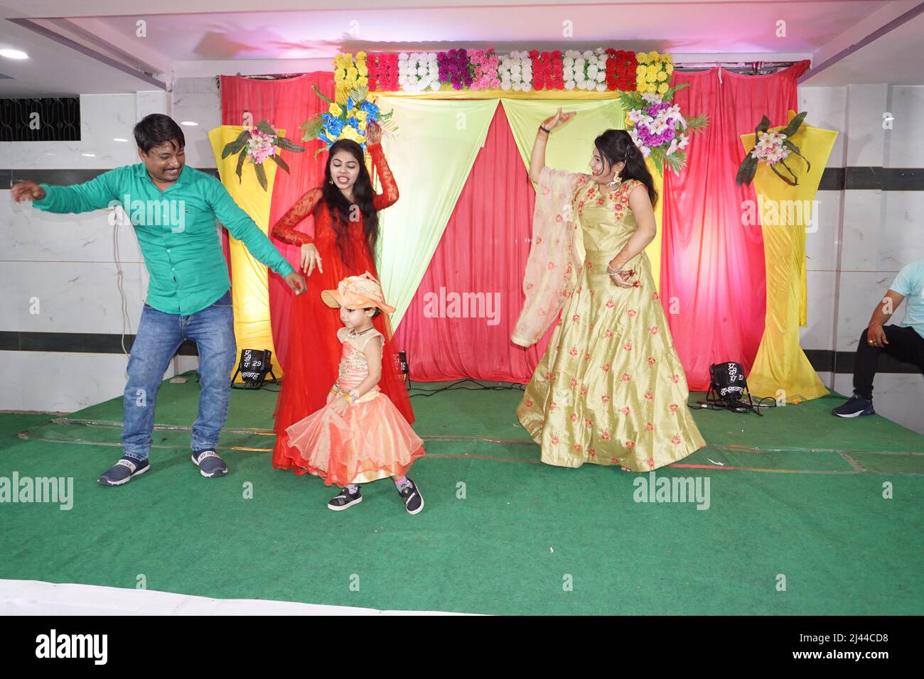 Womens day Concept : Indian People in colorful cloths and dancing ...