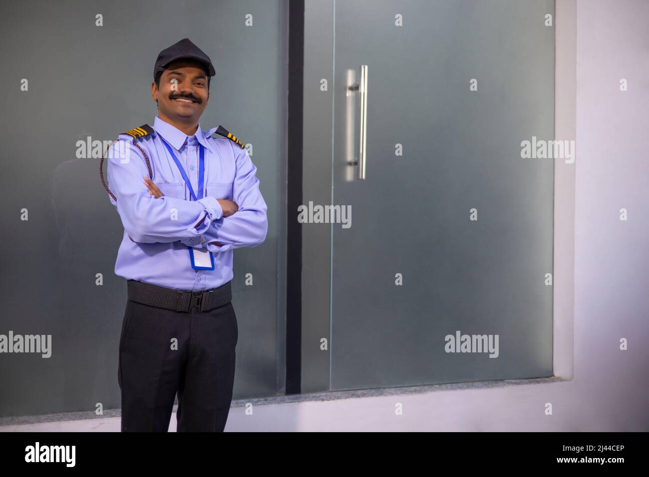 Side view indian security guard hi-res stock photography and images - Alamy