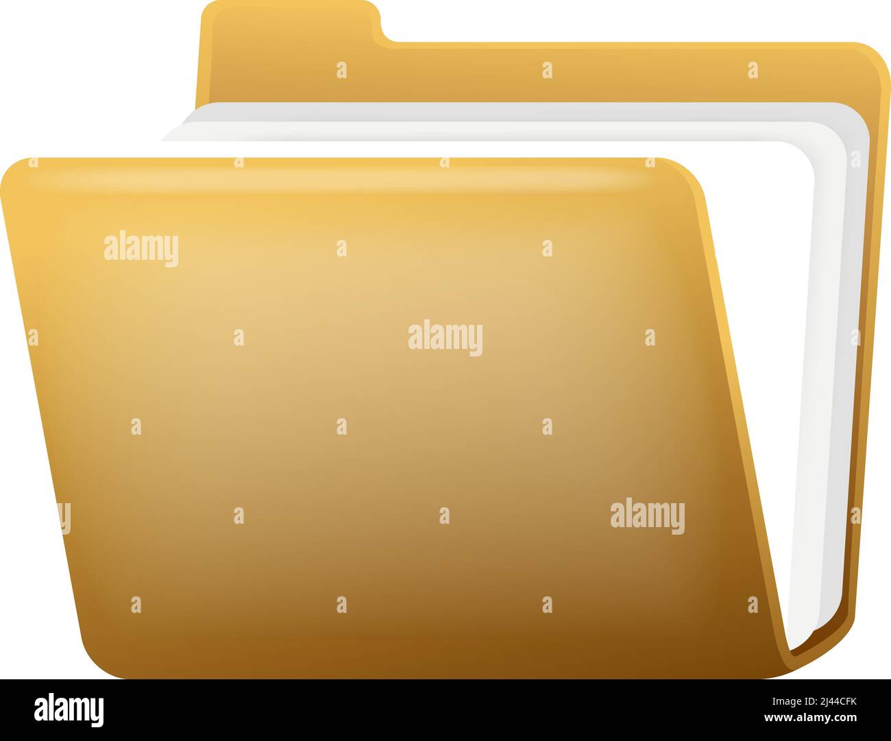 Open folder with documents. Design element. For banners, posters ...