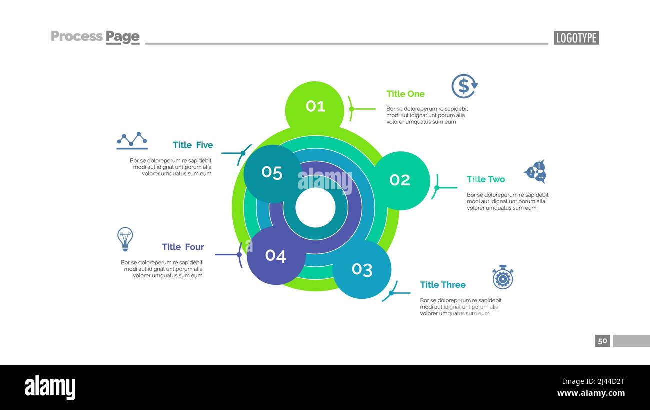 Different levels of development slide template. Business data. Graph ...