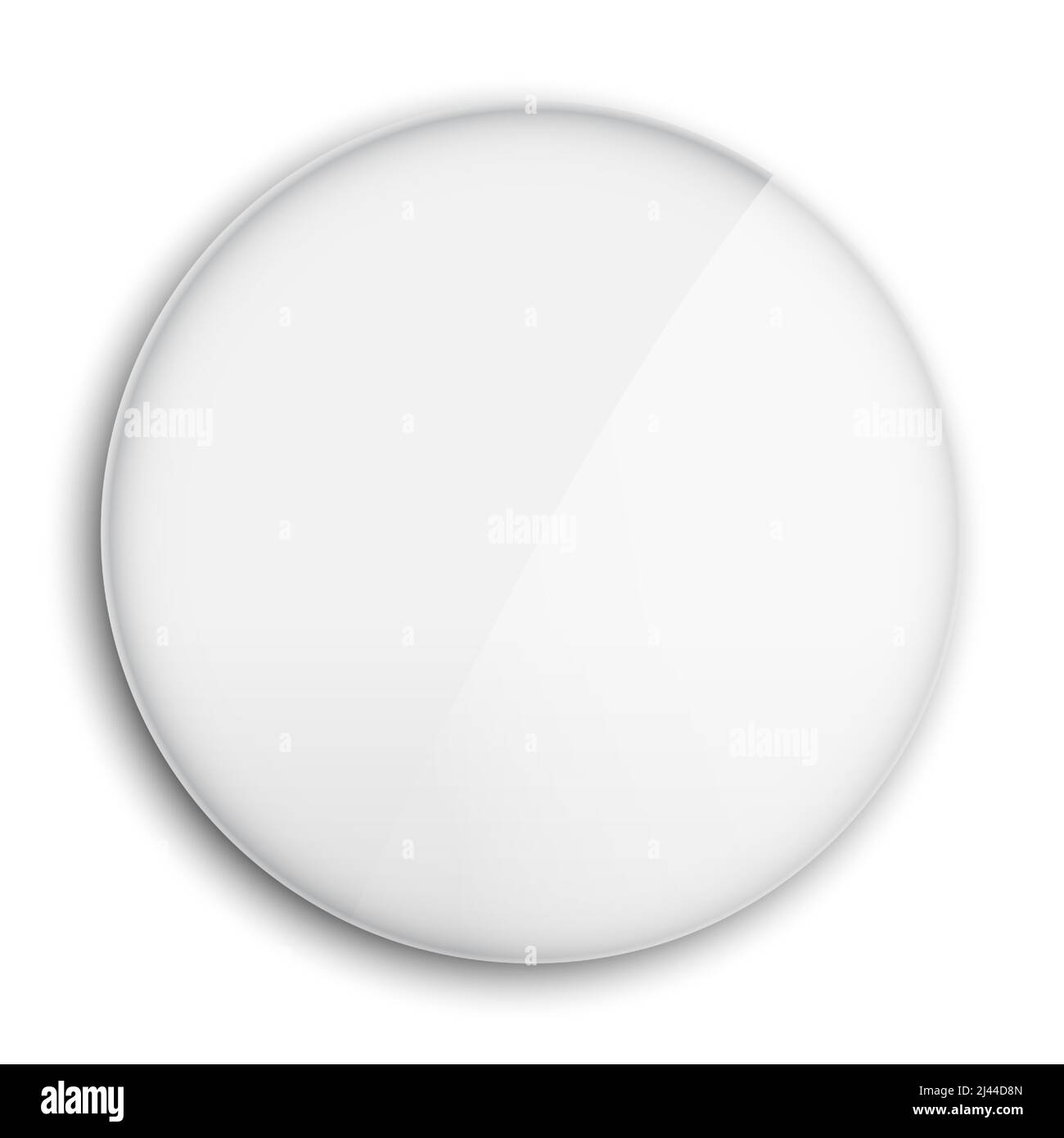 Vector blank white pin button mockup, isolated on background Stock ...