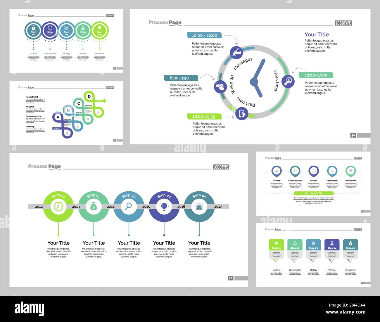 Infographic design set can be used for workflow layout, diagram, annual ...
