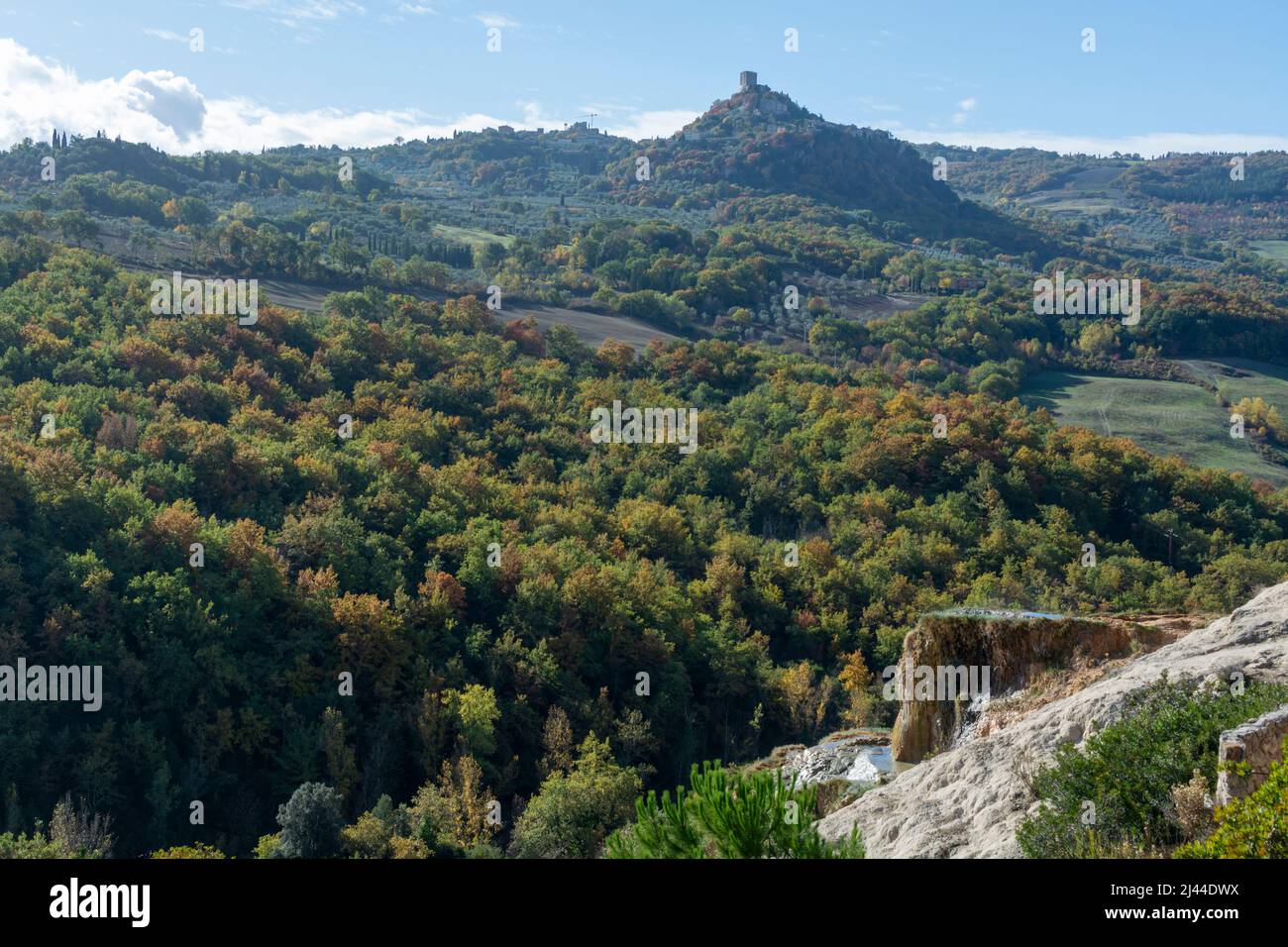 Ancient hot thermal springs and pool in nature park Dei Mulini, Bagno ...
