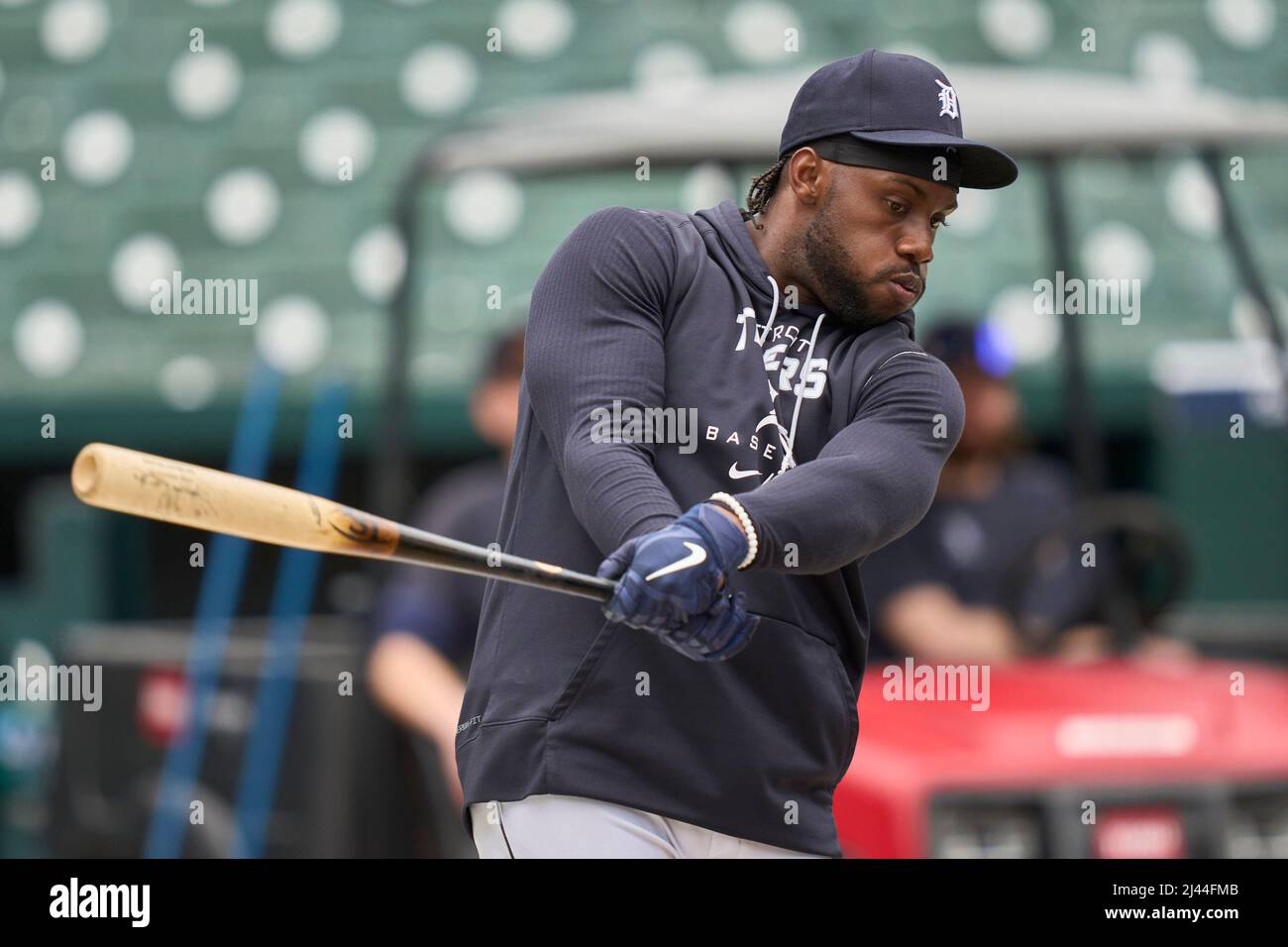 April 11 2022: Detroit center fielder Akil Baddoo (60) in action before ...
