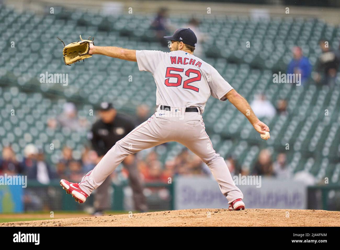 April 11 2022: Boston pitcher Michael Wacha (52) throws a pitch during ...