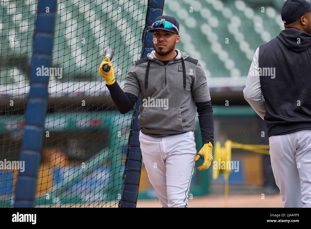 April 11 2022: Detroit second baseman Harold Castro (30) in action ...