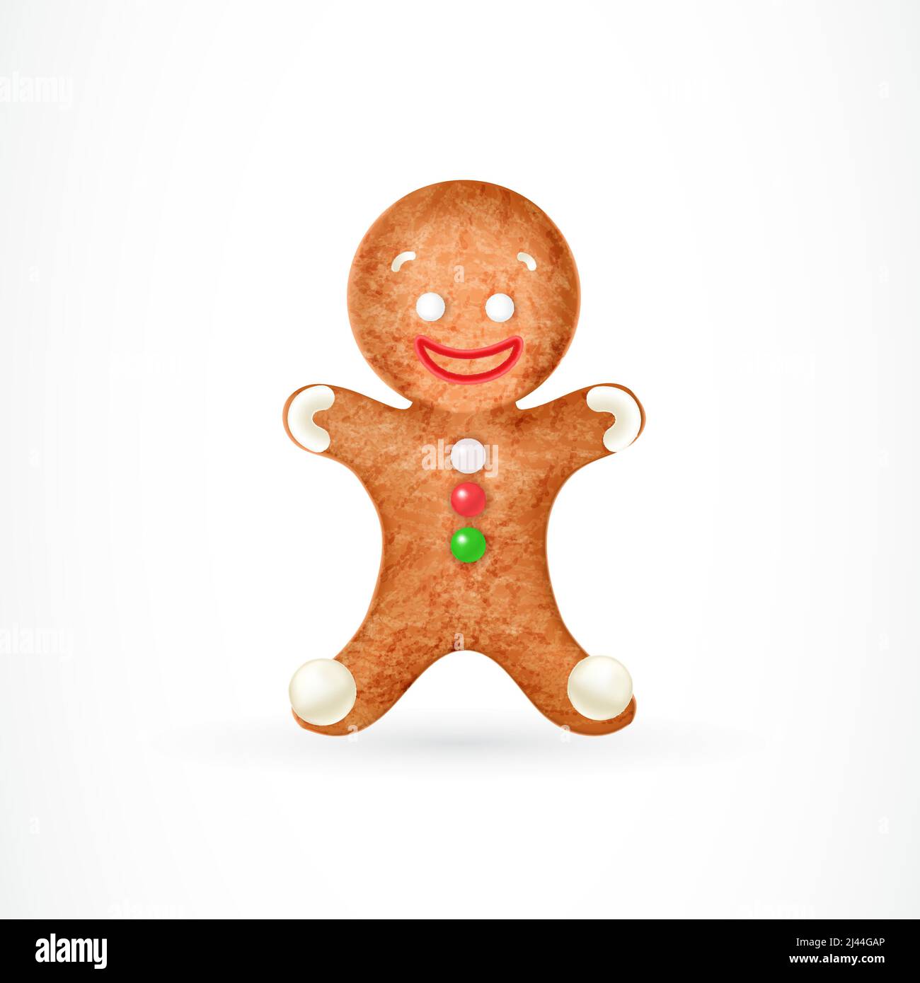 Funny gingerbread man. Food, cookie, decoration, tradition. Christmas ...