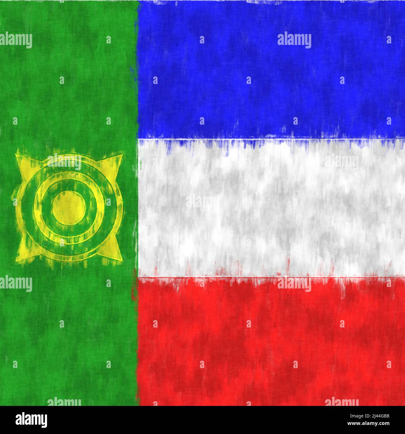 Flag of the republic of khakassia hi-res stock photography and images ...