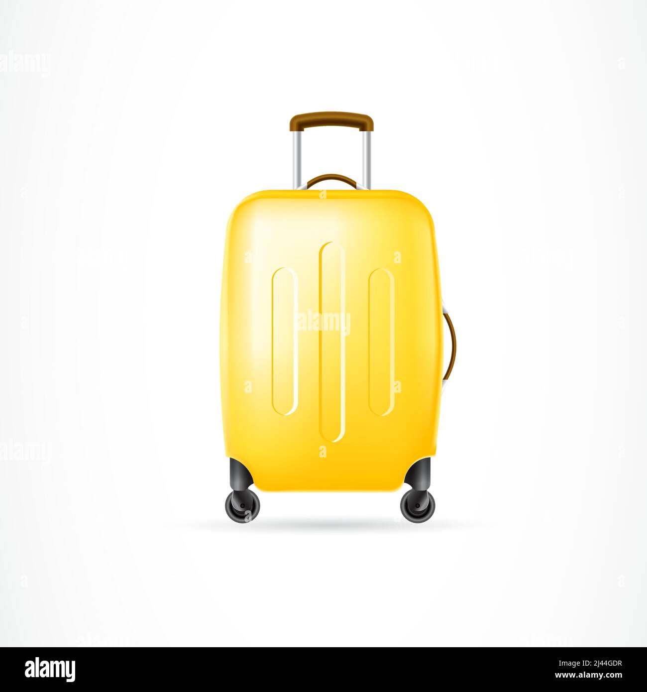 Suitcase on wheels. Travel design element. For banners, posters ...