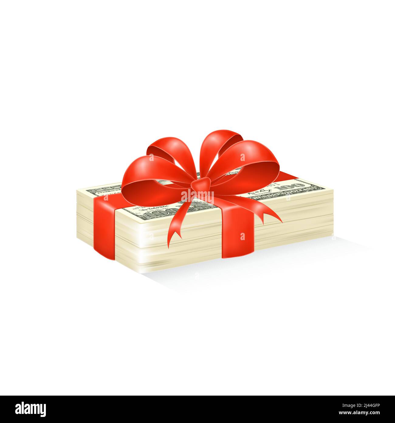 Stack money bow Stock Vector Images - Alamy