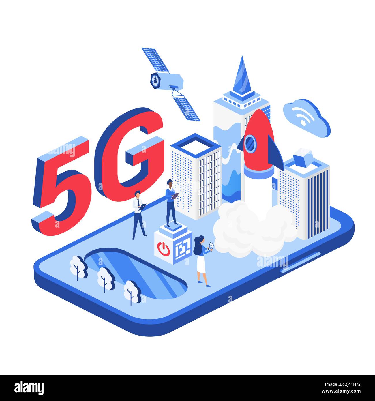 Next generation mobile communication wireless network. Fifth ast speed ...