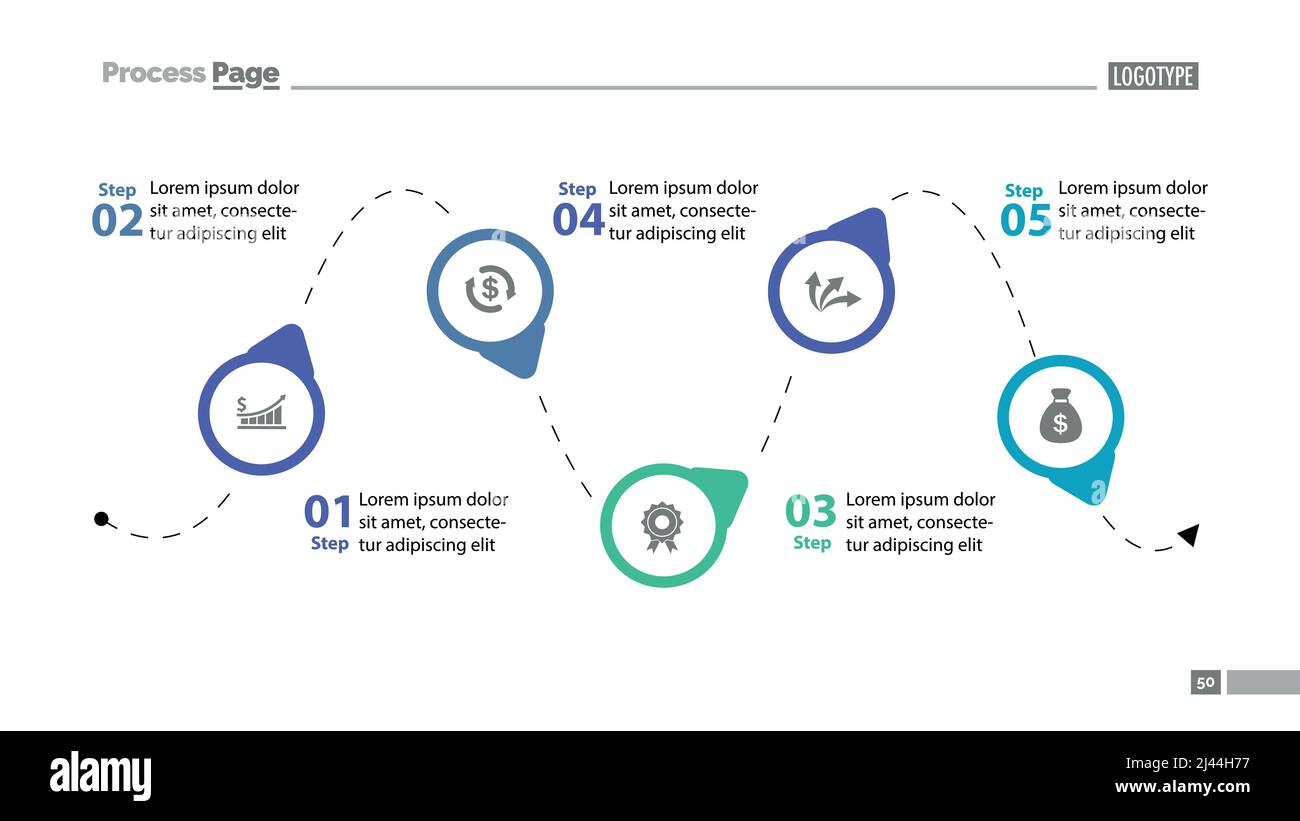 Five step process chart slide template. Business data. Diagram, chart ... Five step process chart slide template. Business data. Diagram, chart ...