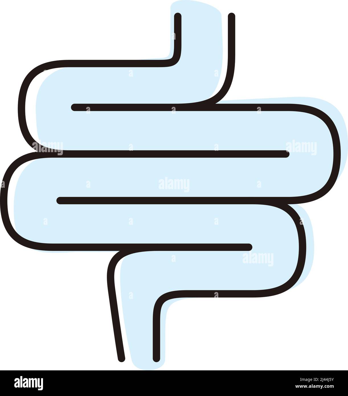 Human organ intestine flat icon, vector illustration Stock Vector Image ...