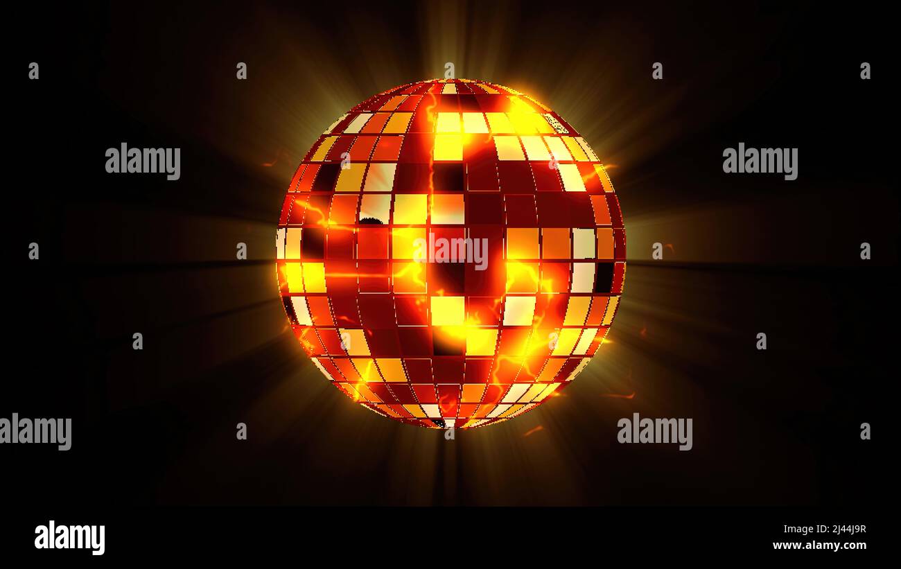 Fire ball globe sun ray background Stock Photo - Alamy