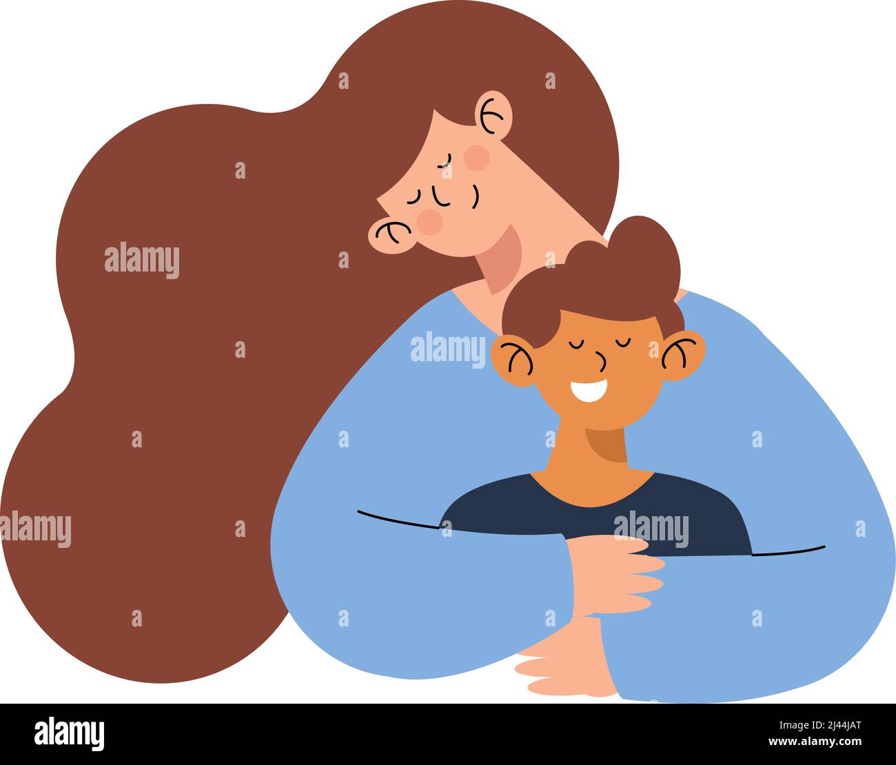 Mother hugging son love Cut Out Stock Images & Pictures - Alamy