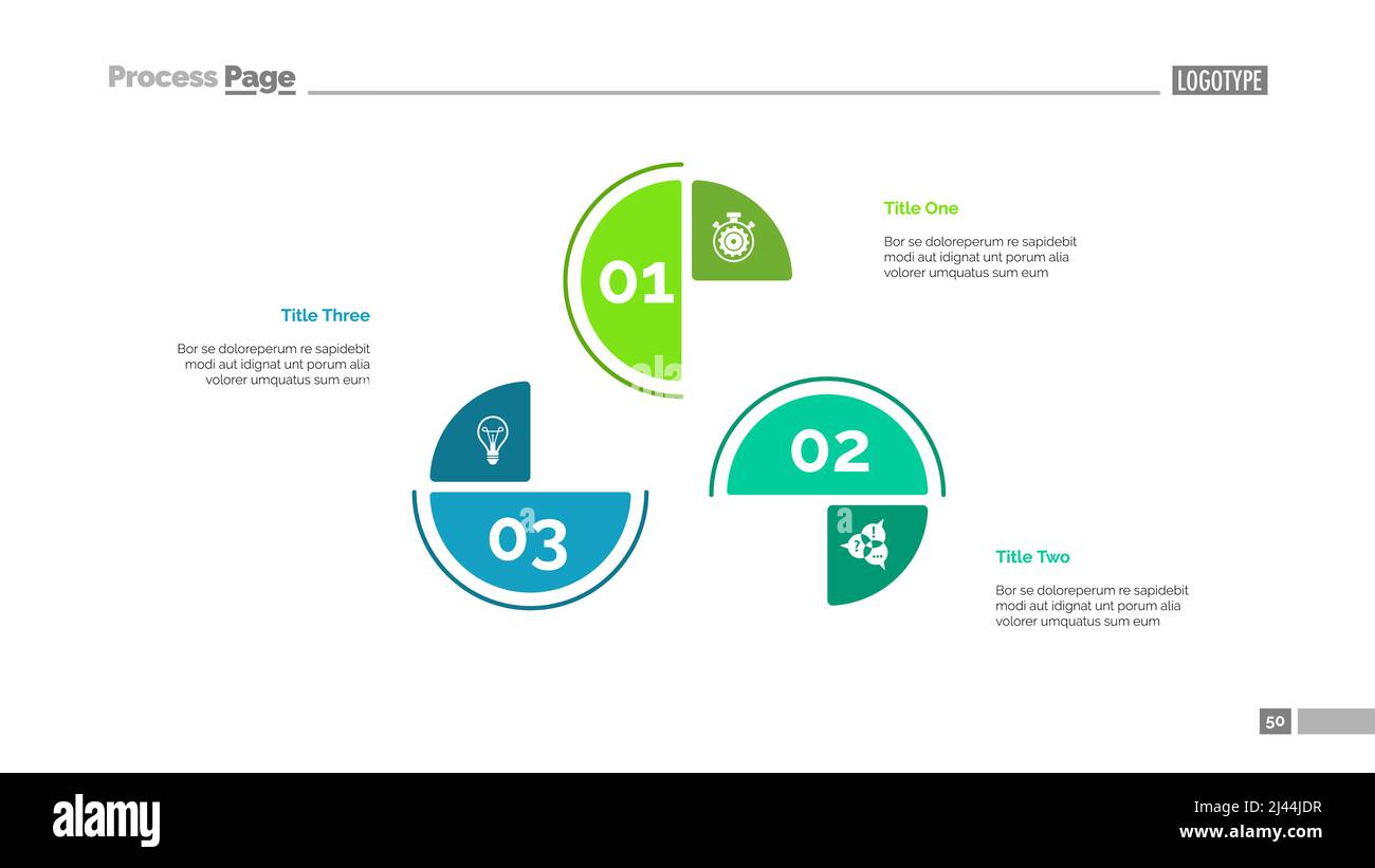 Cycle chart with three elements. Step diagram, process chart, layout ...