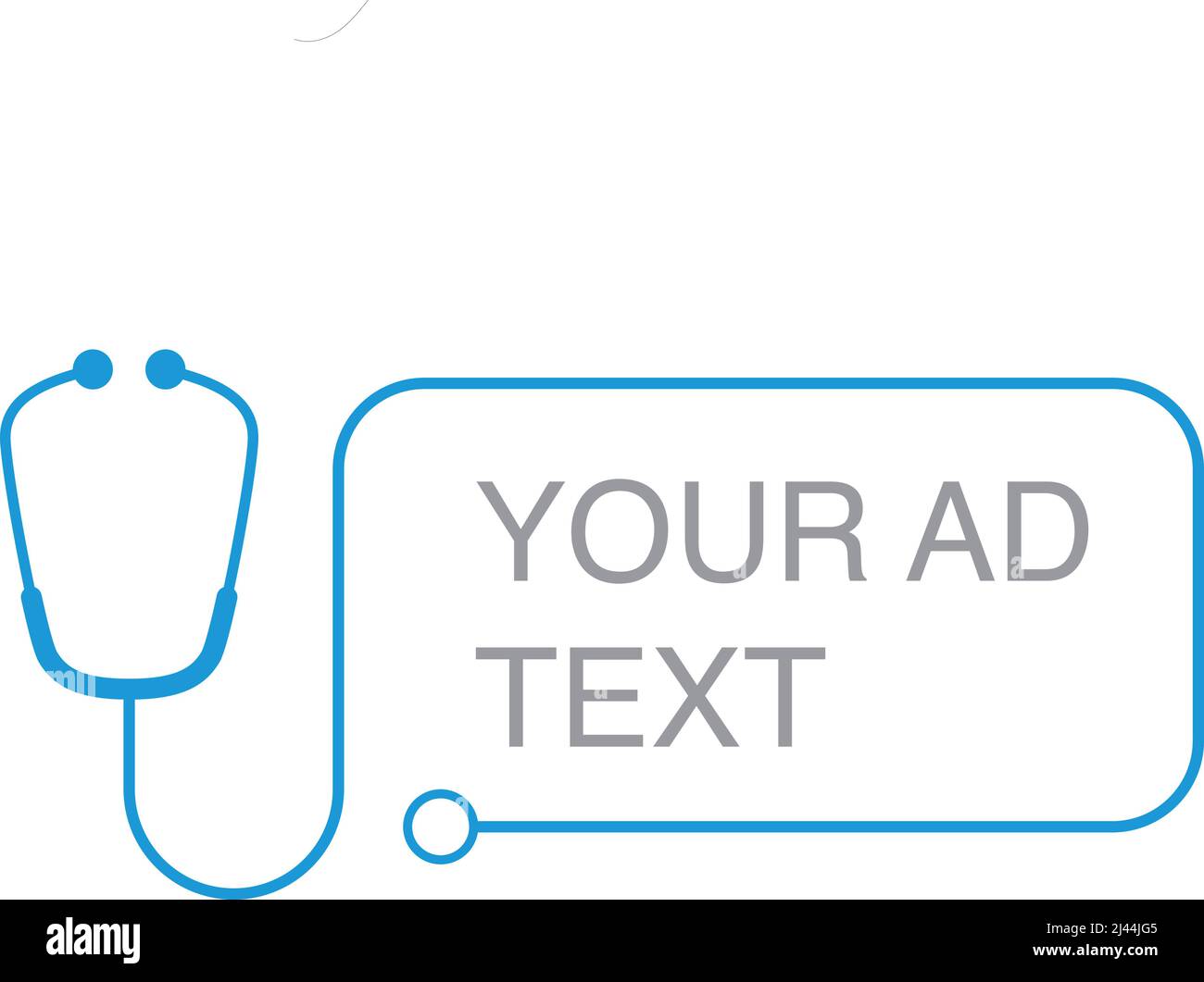 stethoscope tag for doctor vector illustration Stock Vector Image & Art ...