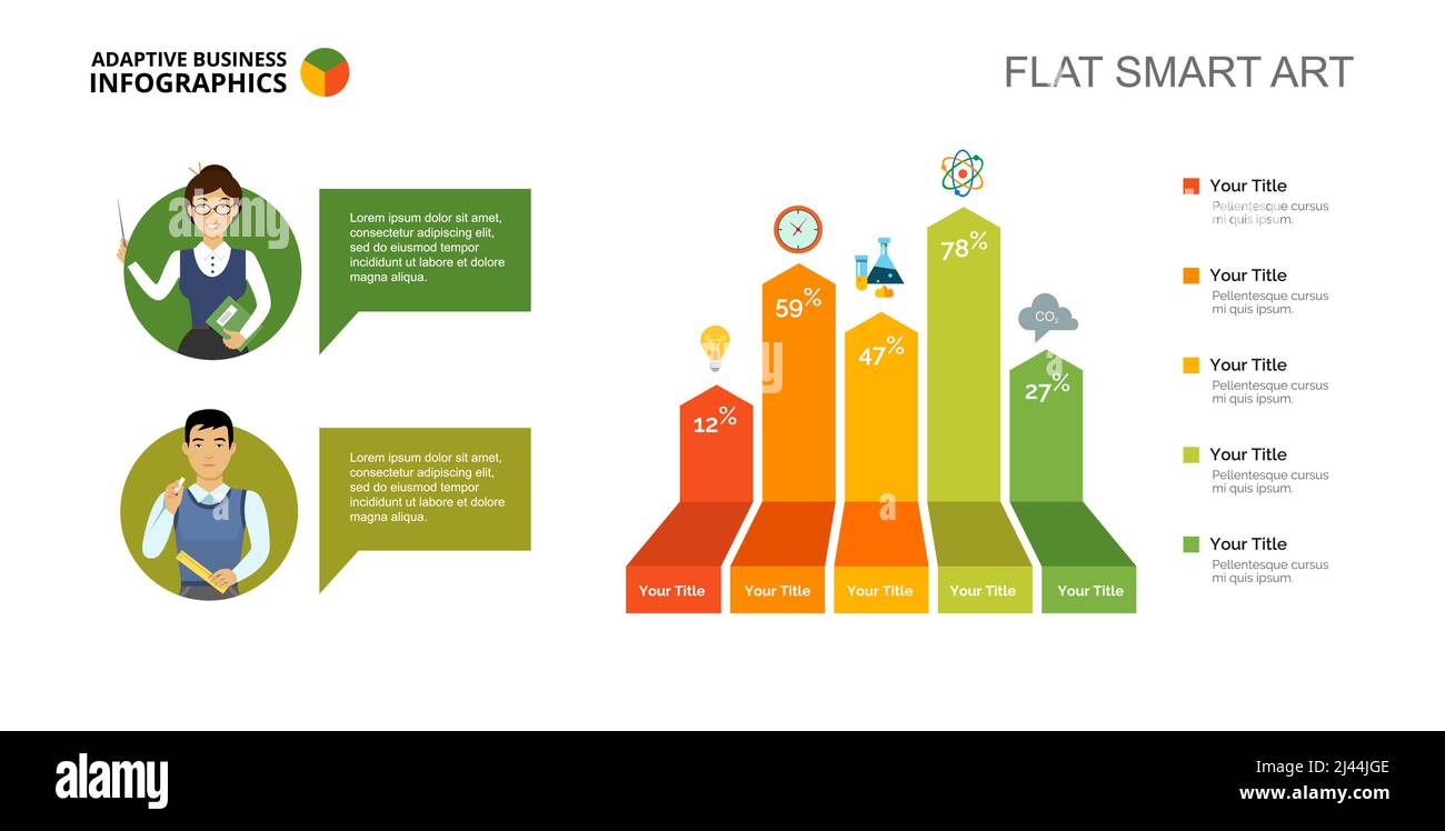 Bar diagram. Percentage chart, arrow diagram, layout. Creative concept ...