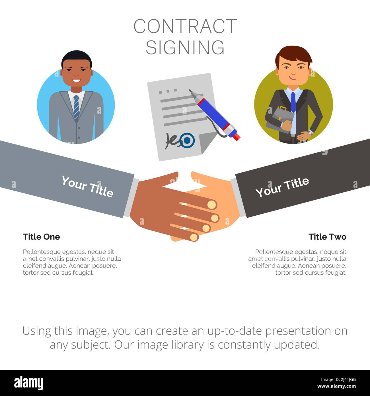 Sample contract Stock Vector Images - Alamy