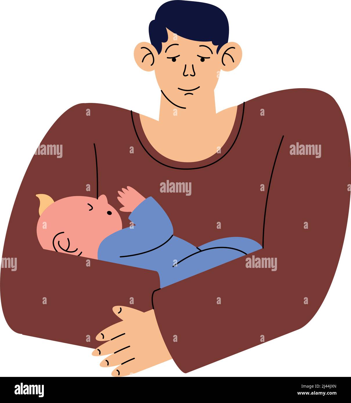 father lifting baby family characters Stock Vector Image & Art - Alamy