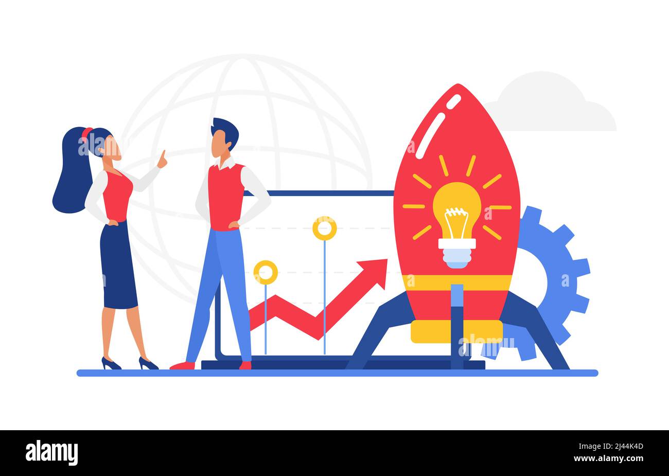 Launching innovative and creative effective solutions. Business growing ...