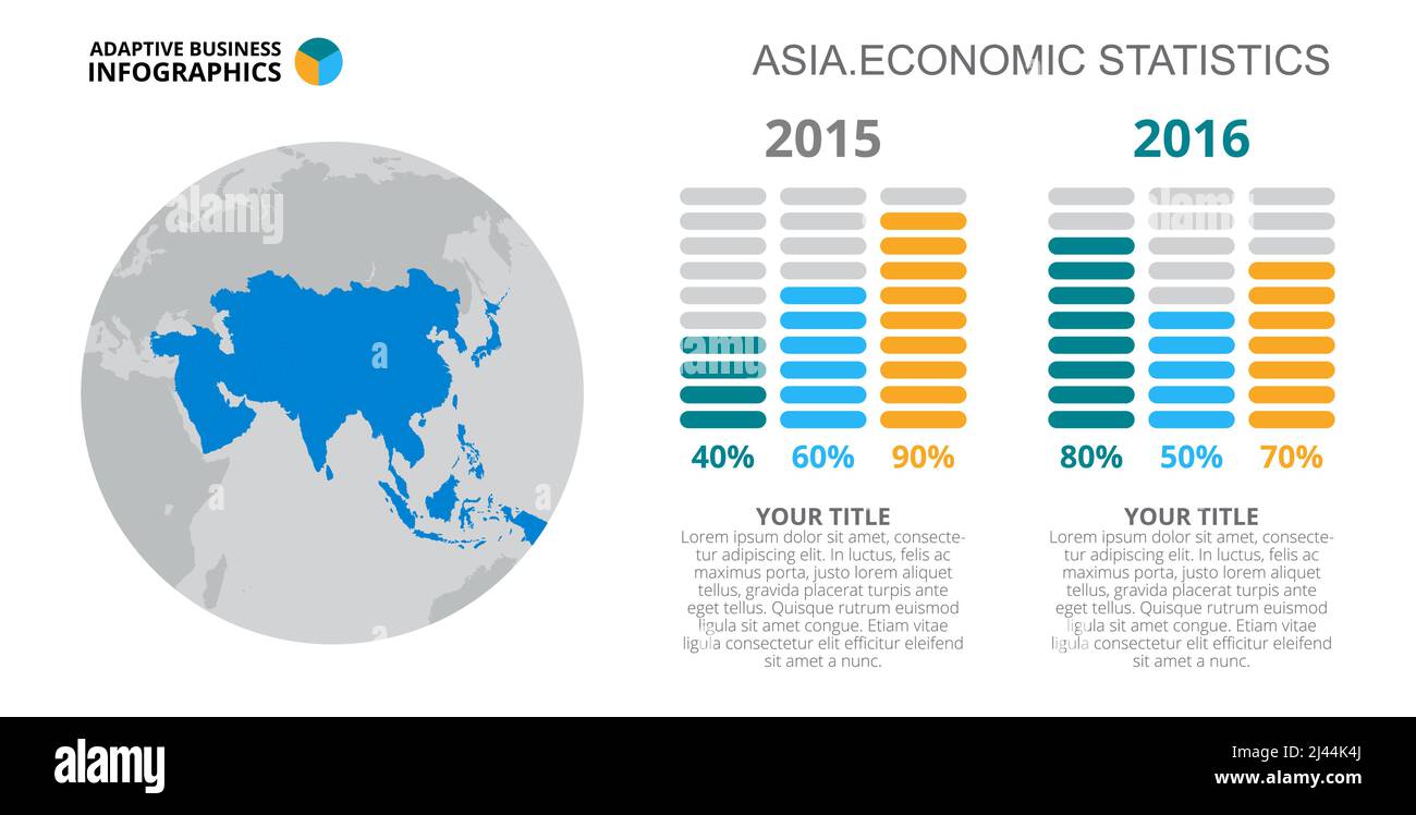 Comparison infographics. Percentage diagram, map chart, bar chart ...