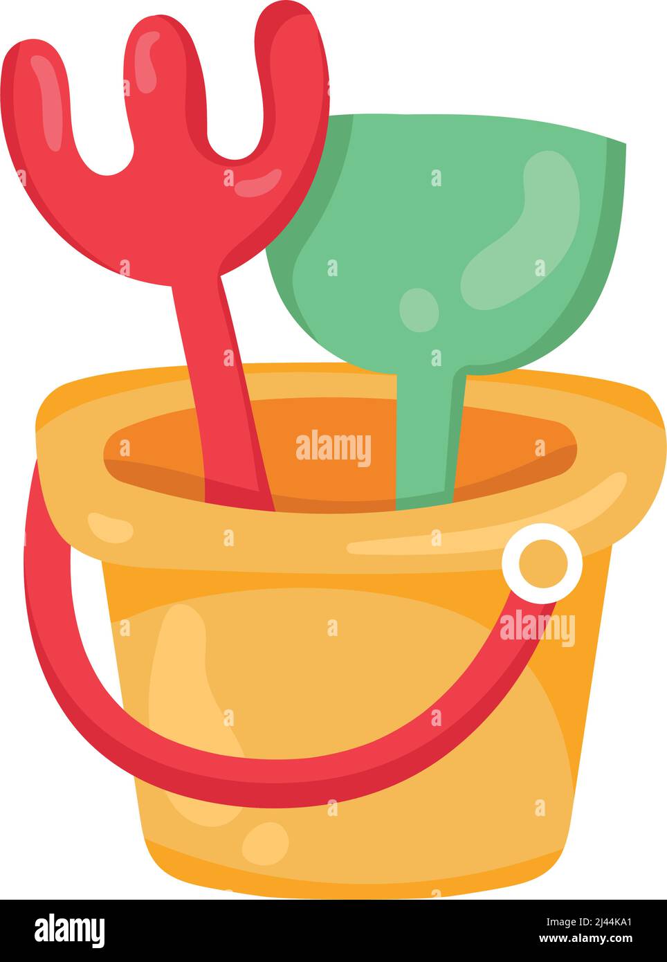 sand bucket and tools toys Stock Vector Image & Art - Alamy