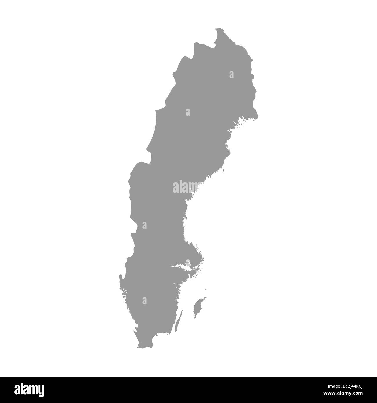 Simple political map sweden hi-res stock photography and images - Alamy