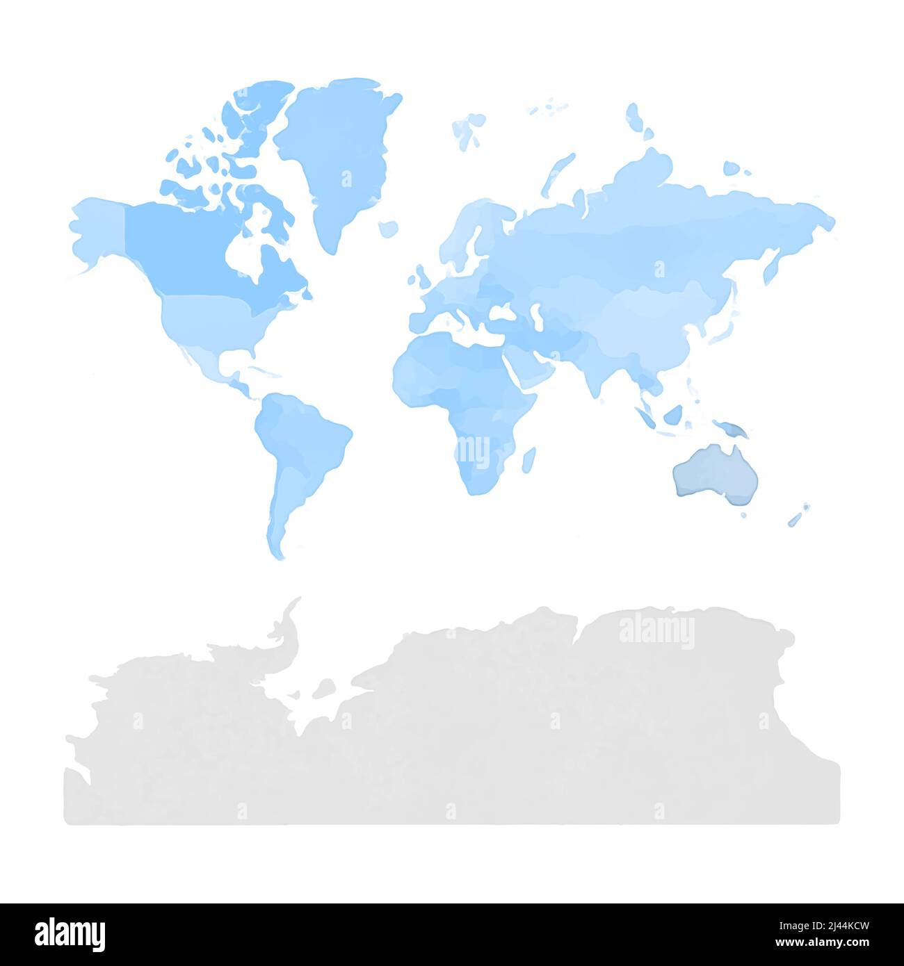 Map of World watercolor painting Stock Vector Image & Art - Alamy