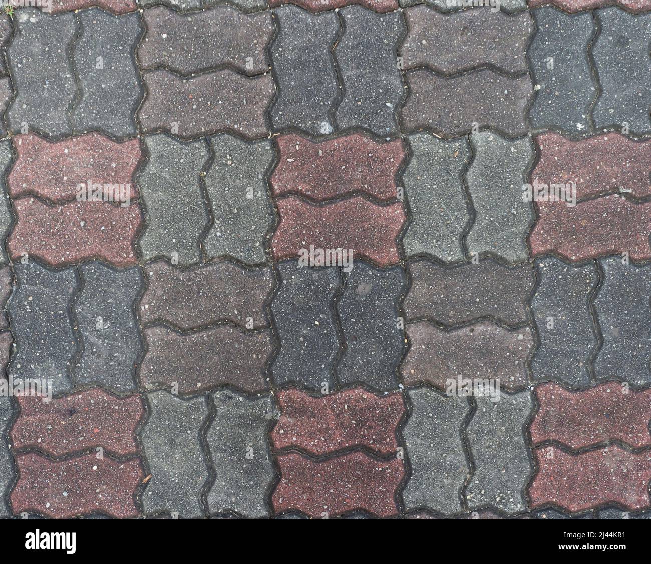 Concrete cement brick road texture Stock Photo - Alamy