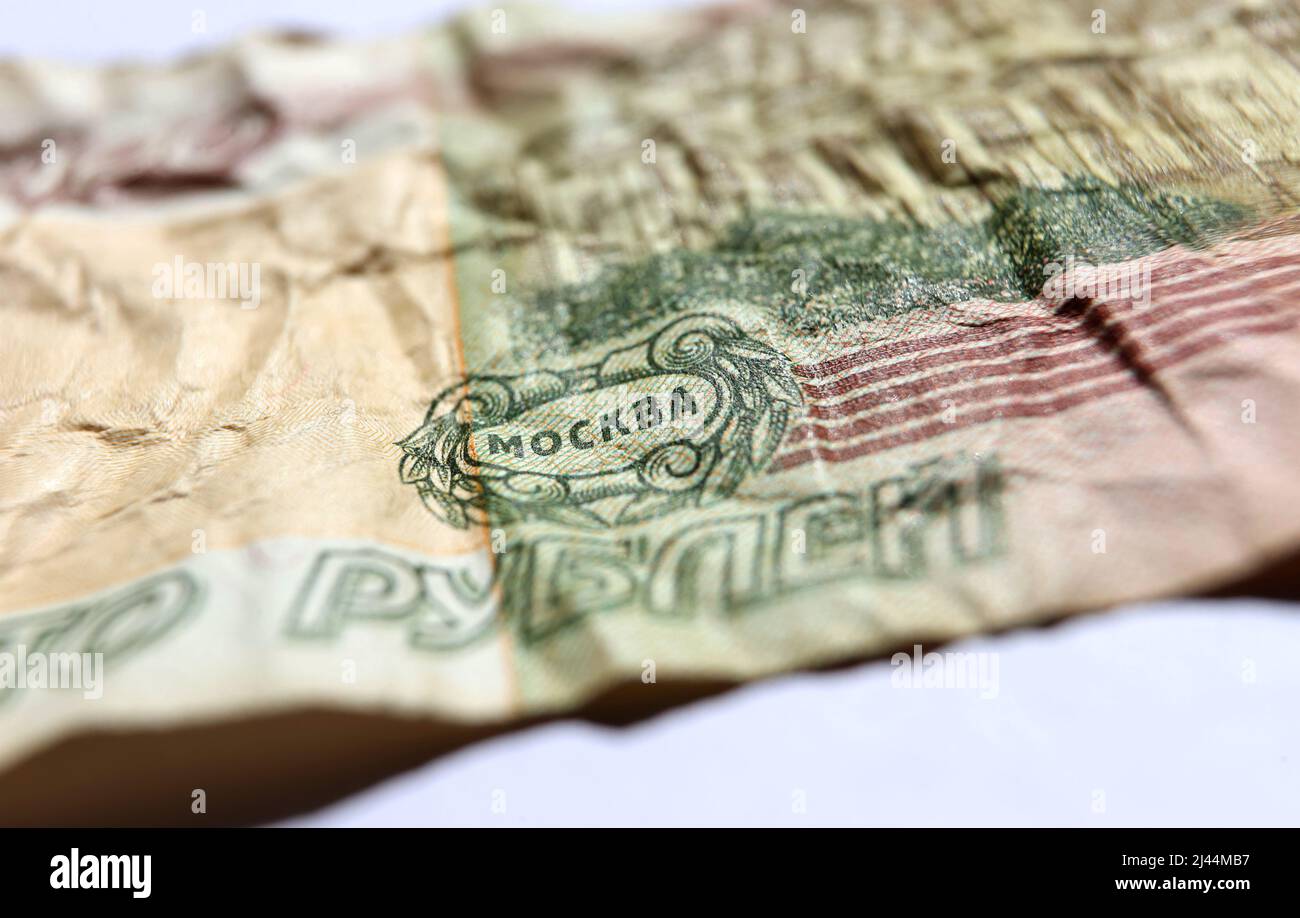 100 ruble banknote hi-res stock photography and images - Alamy