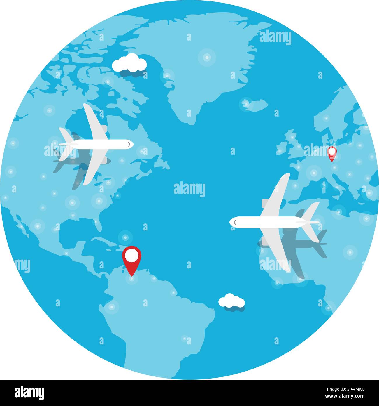 World travel earth airline Stock Vector Images - Alamy