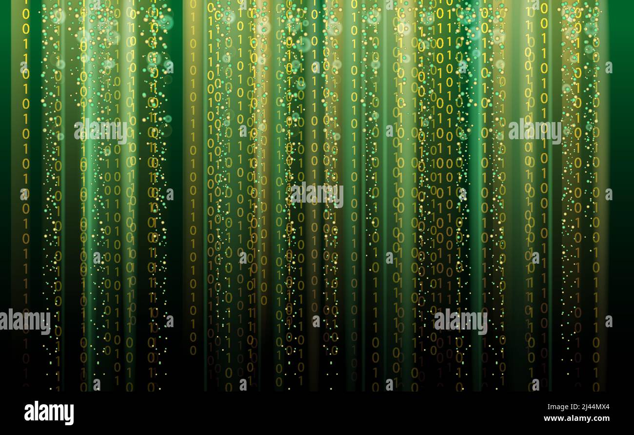 Technology Binary abstract background, matrix style, green color ... Technology Binary abstract background, matrix style, green color ...