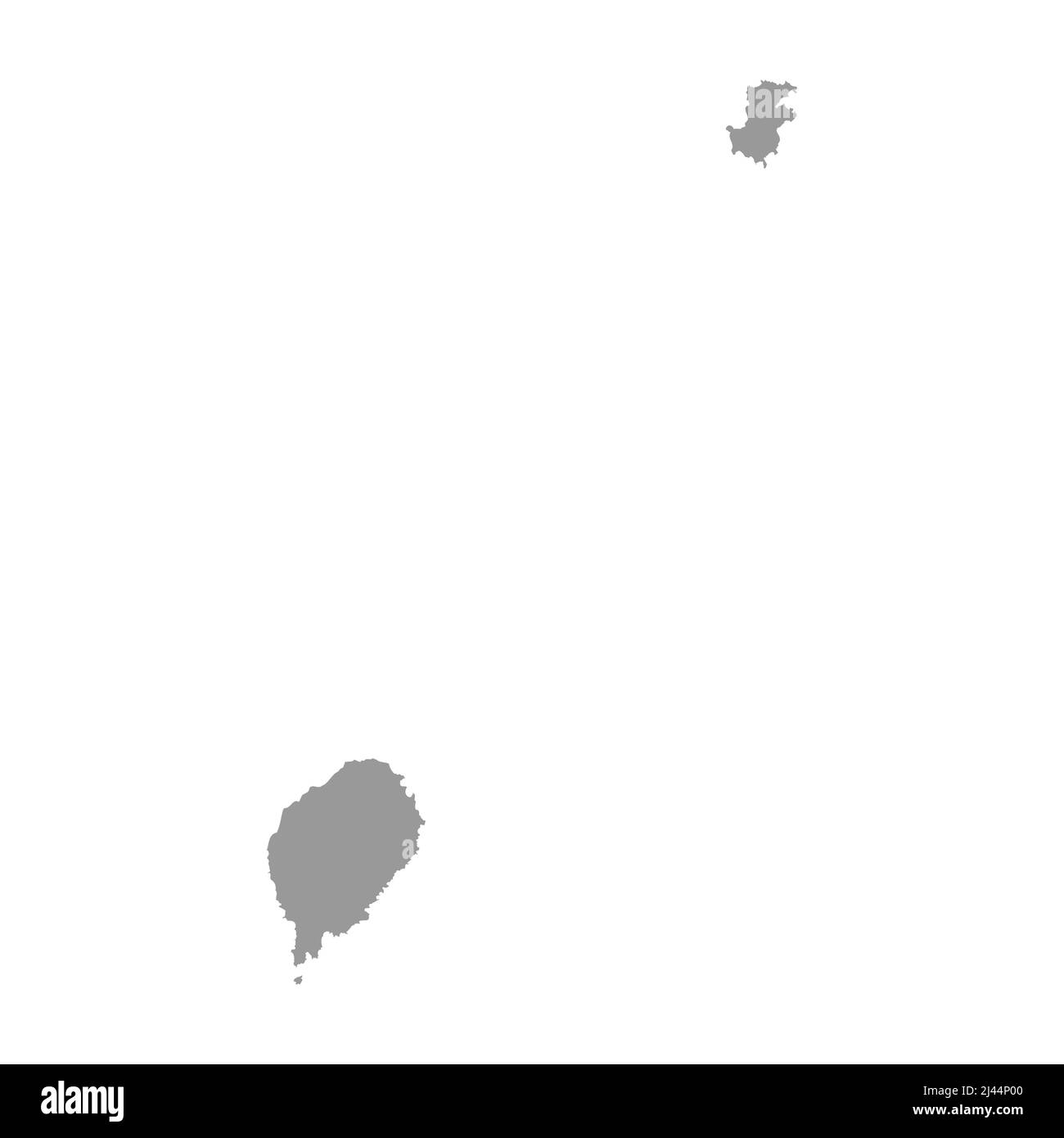 Sao Tome and Principe vector country map silhouette Stock Vector Image ...