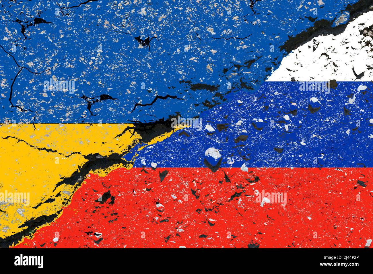war confrontation crisis ukraine russia union illustration Stock Photo ...