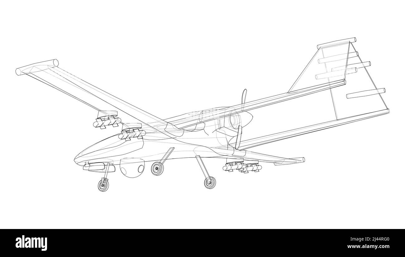 Predator drone blueprint hi-res stock photography and images - Alamy