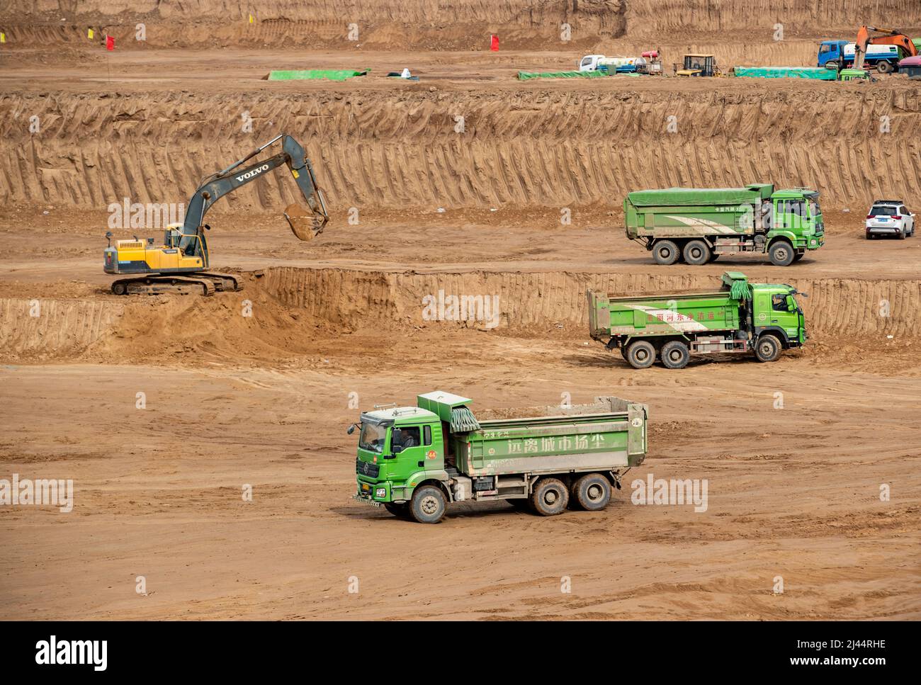 YUNCHENG, CHINA - APRIL 12, 2022 - Yanhu Lake Banpo Storage Project ...
