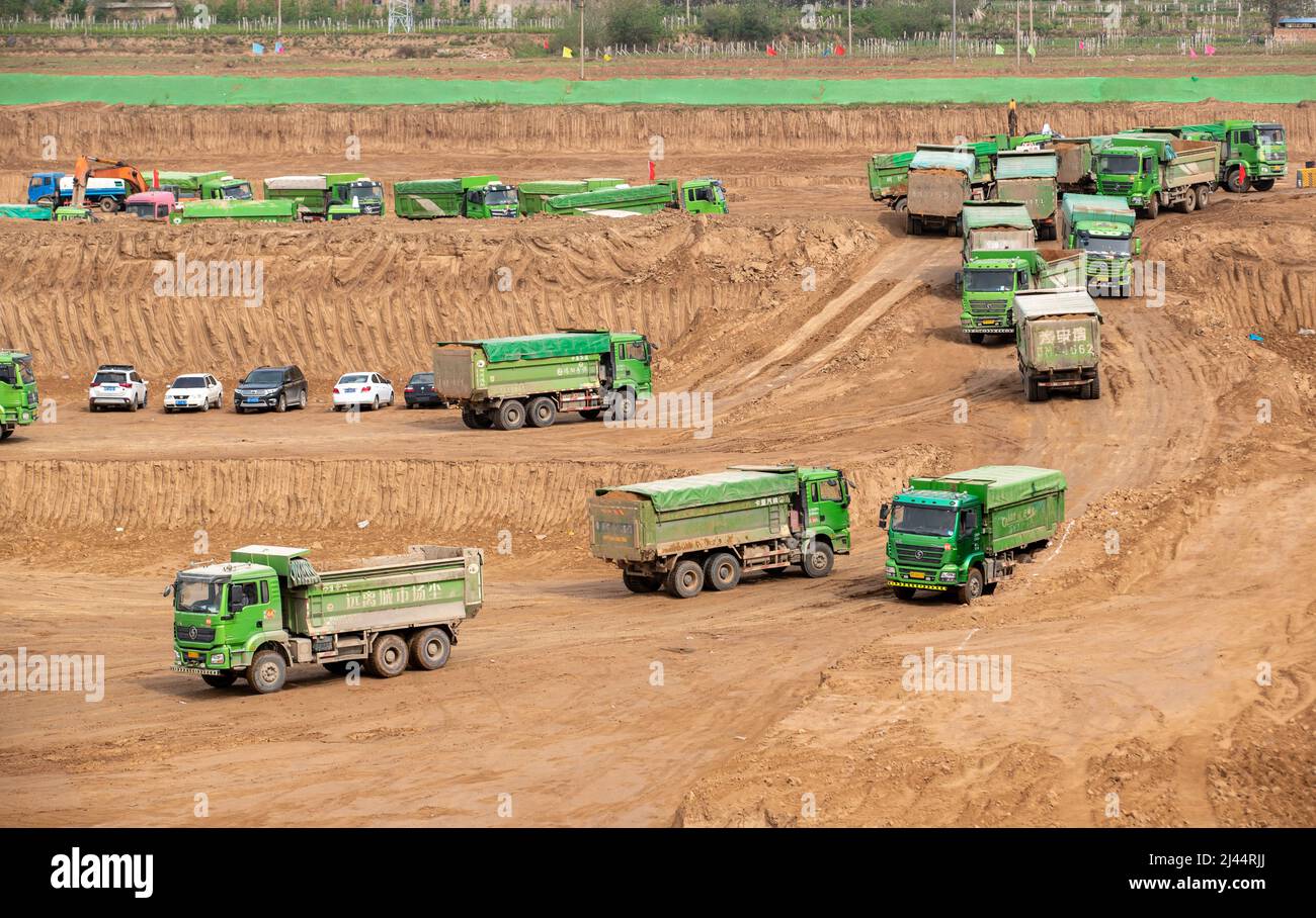 YUNCHENG, CHINA - APRIL 12, 2022 - Yanhu Lake Banpo Storage Project ...