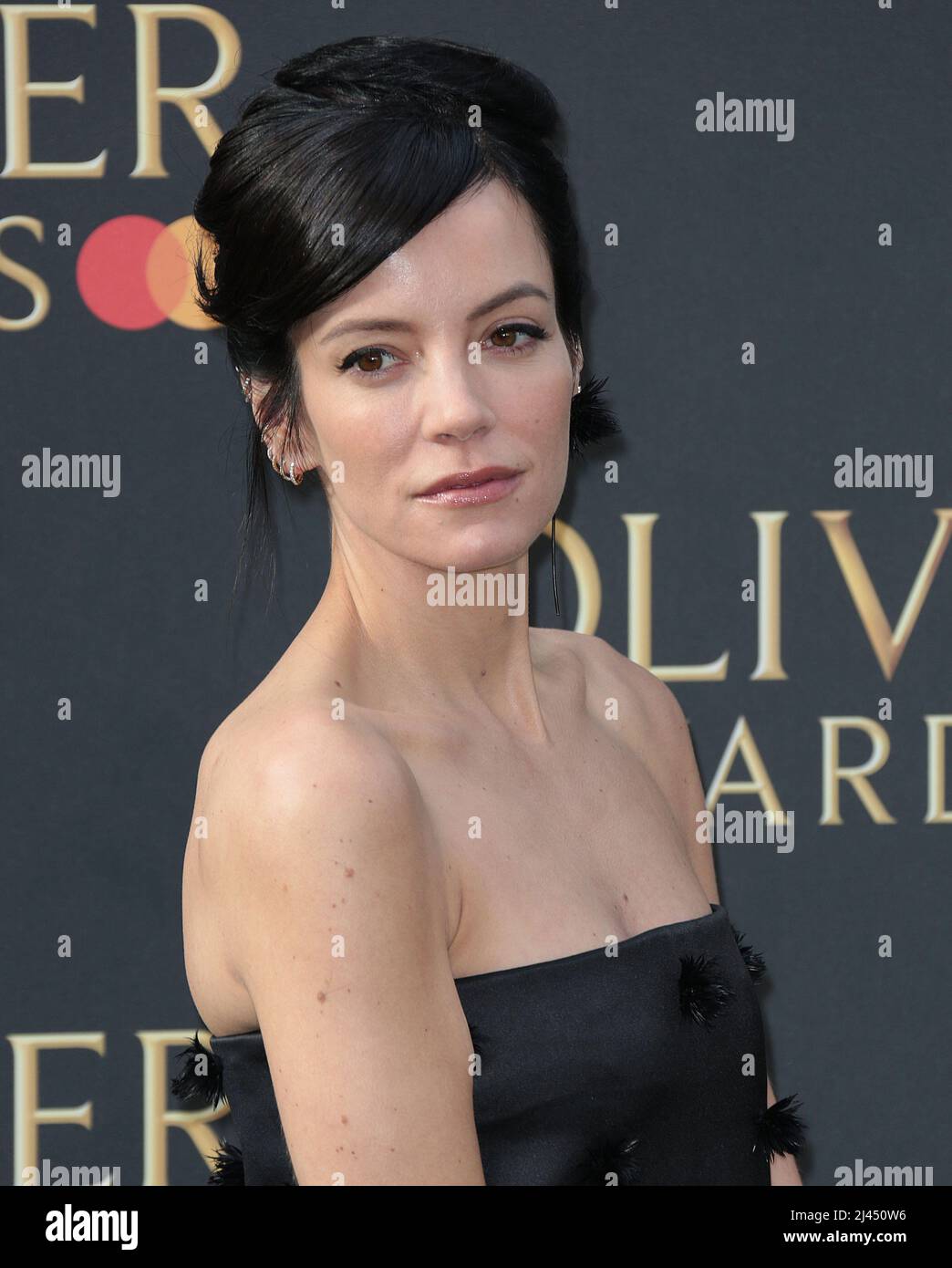 Apr 10, 2022 - London, England, UK - Lily Allen attending The Olivier ...