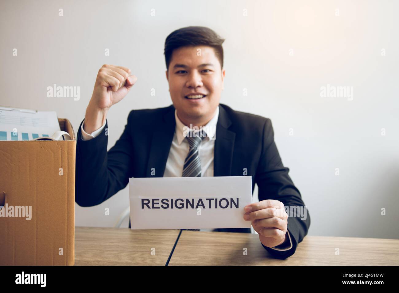 Quit job happy hi-res stock photography and images - Alamy