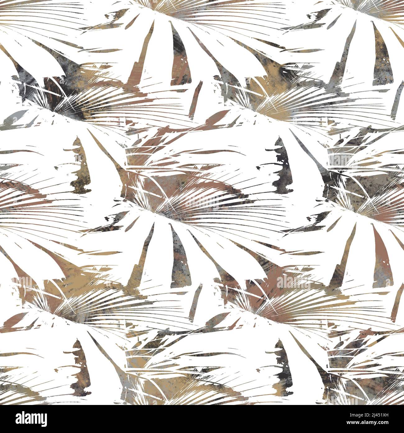 Seamless neutral tan and white distressed grungy motif surface pattern ...