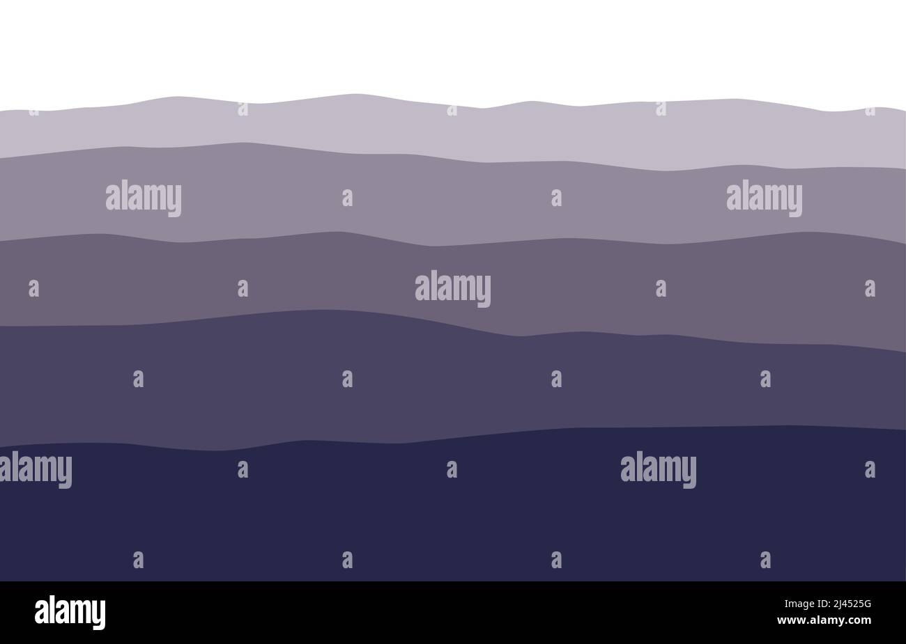 Mountain in fog, Chinese brush painting, vector illustration Stock ...