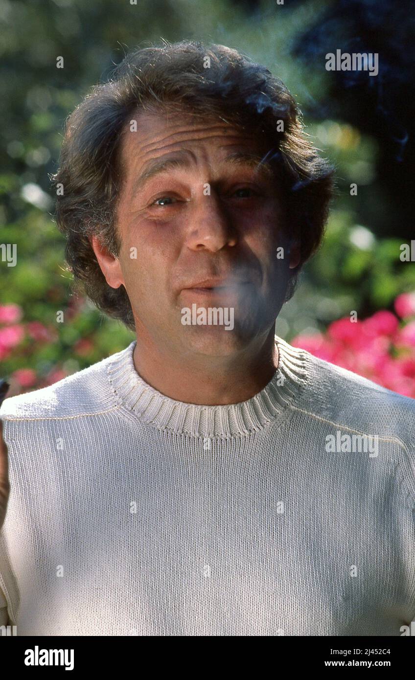 Actor George Segal at home in 1984 Stock Photo - Alamy